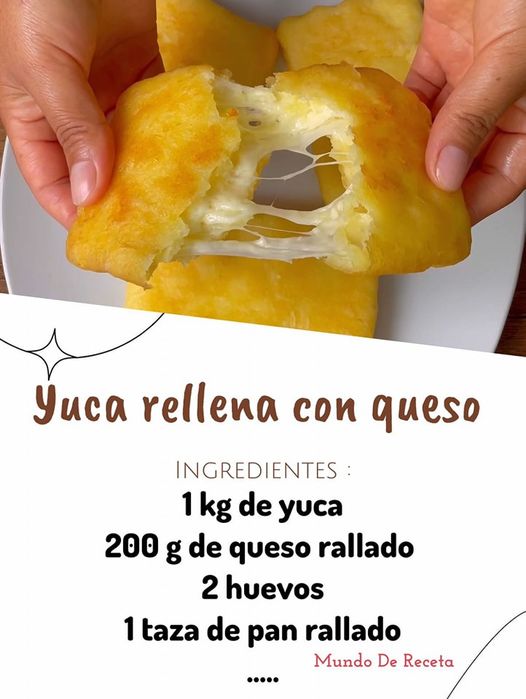 Yuca rellena con queso - Natureview
