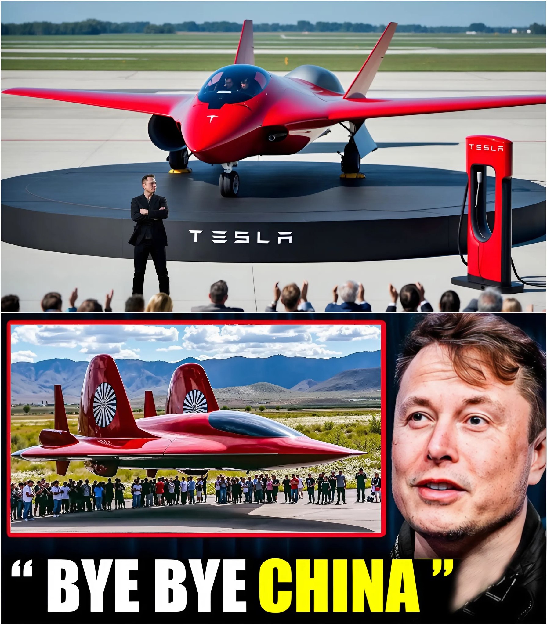 HACE 3 MINUTOS: ¡El NUEVO avión eléctrico Tesla de Elon Musk está ...